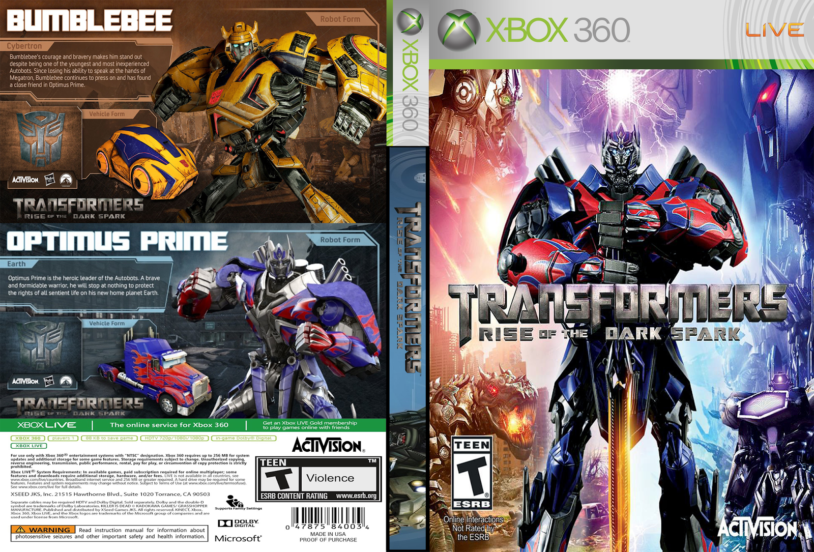 Ruy Games: Transformers Rise of The Dark Spark